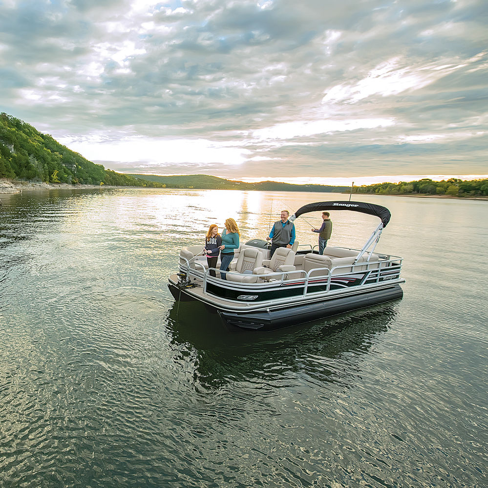 Outboard pontoon boat - 223FC - Ranger Boats - open / side console ...