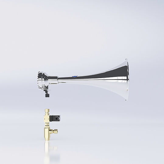 Pneumatic horn - Makrofon YM75F/370 HVEF - ZÖLLNER Signal GmbH - for ...