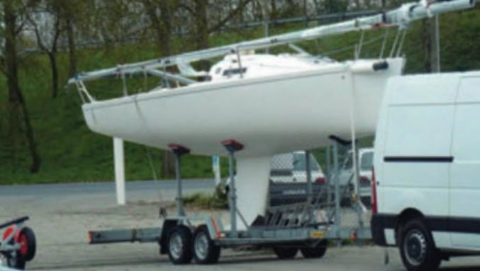 Road trailer - SERIE MTV - MECANOREM - for sailboats