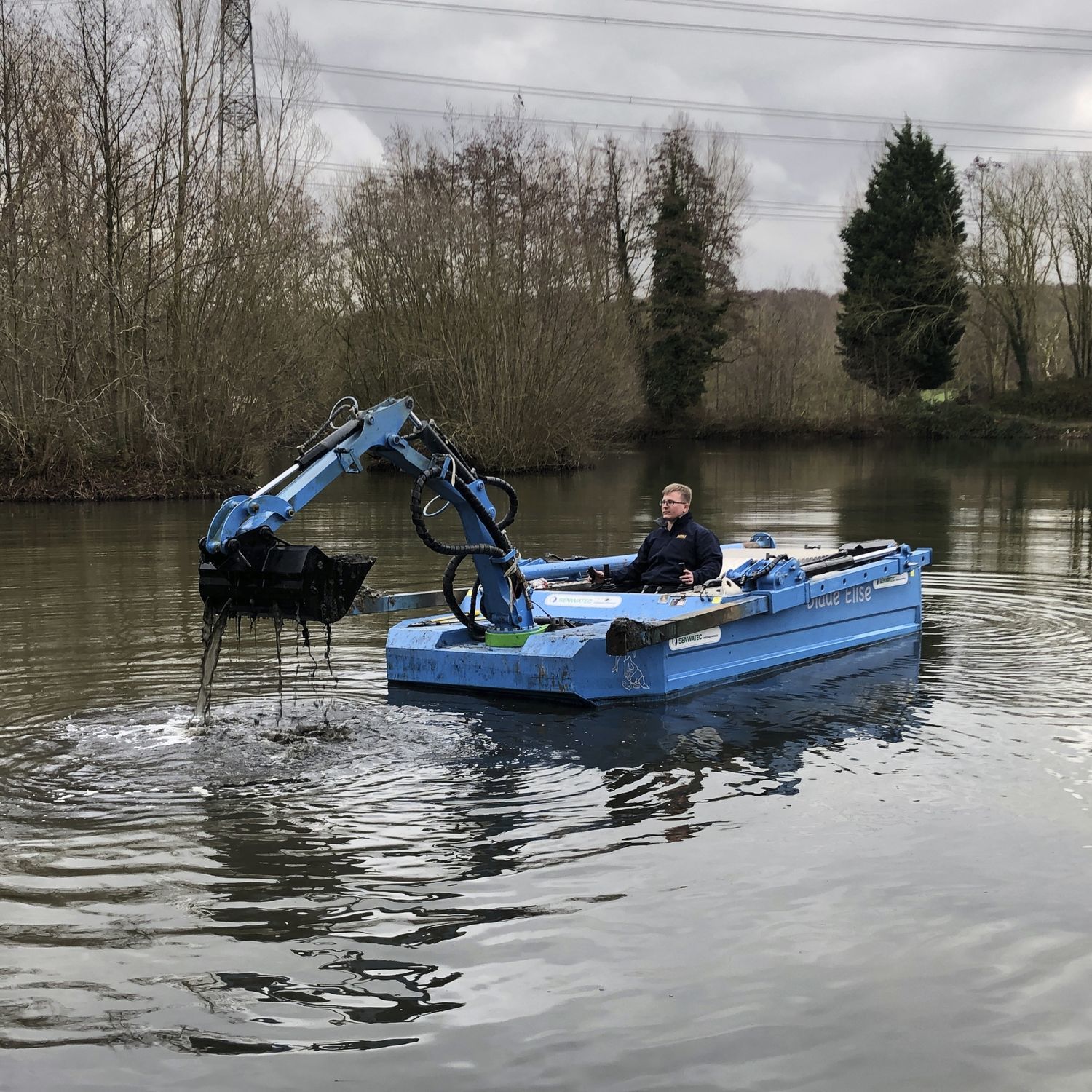 Mowing boat - NEREUS 200 - Berky GmbH - multihull / aluminum