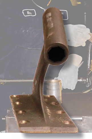 Boat propeller shaft bracket - Bent - Marine Hardware Inc.