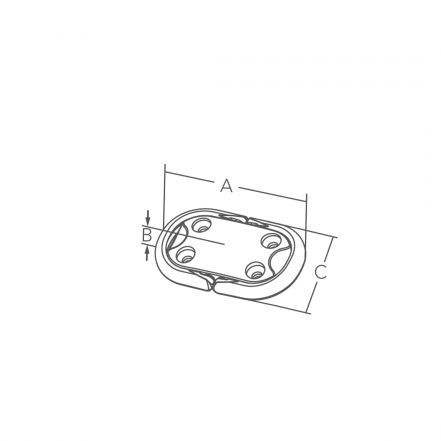 Articulated pad eye - Foldaway Pad Eye - Marine Town Inc. - flush ...