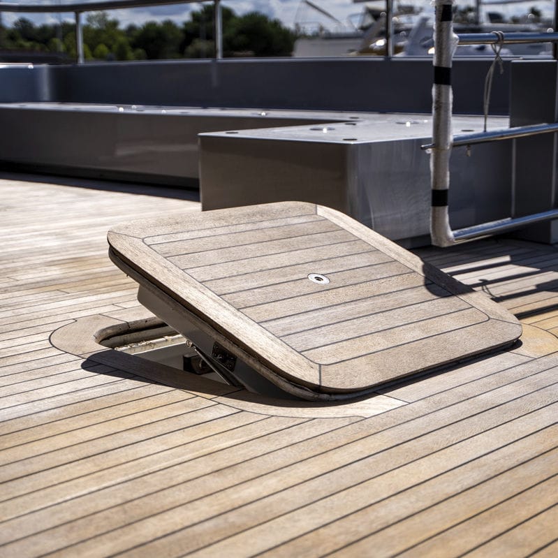 Yacht deck hatch - IACOMELLI SRL - for ships / square / rectangular