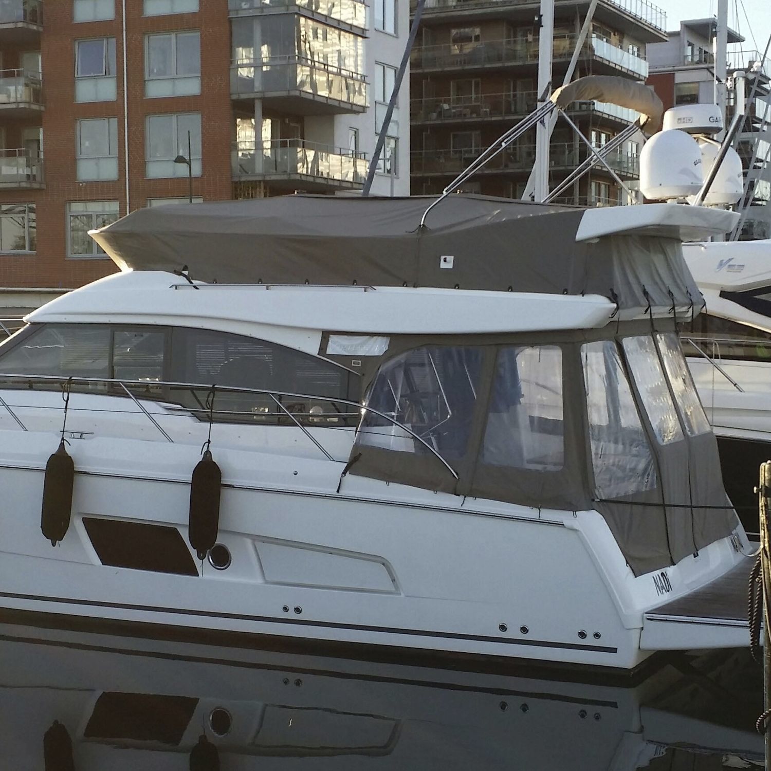 Boat protective cover - KAPELL ANNAT - flybridge / gray