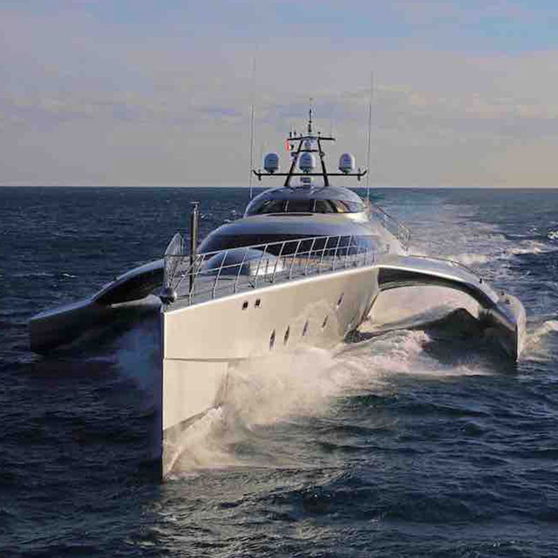 Trimaran mega-yacht - GALAXY - Catamaris - cruising / high-speed ...