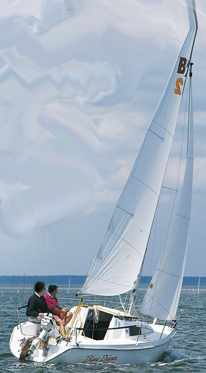 Cruising sailboat - BLUE DJINN - B2 marine - open transom / 4-berth ...