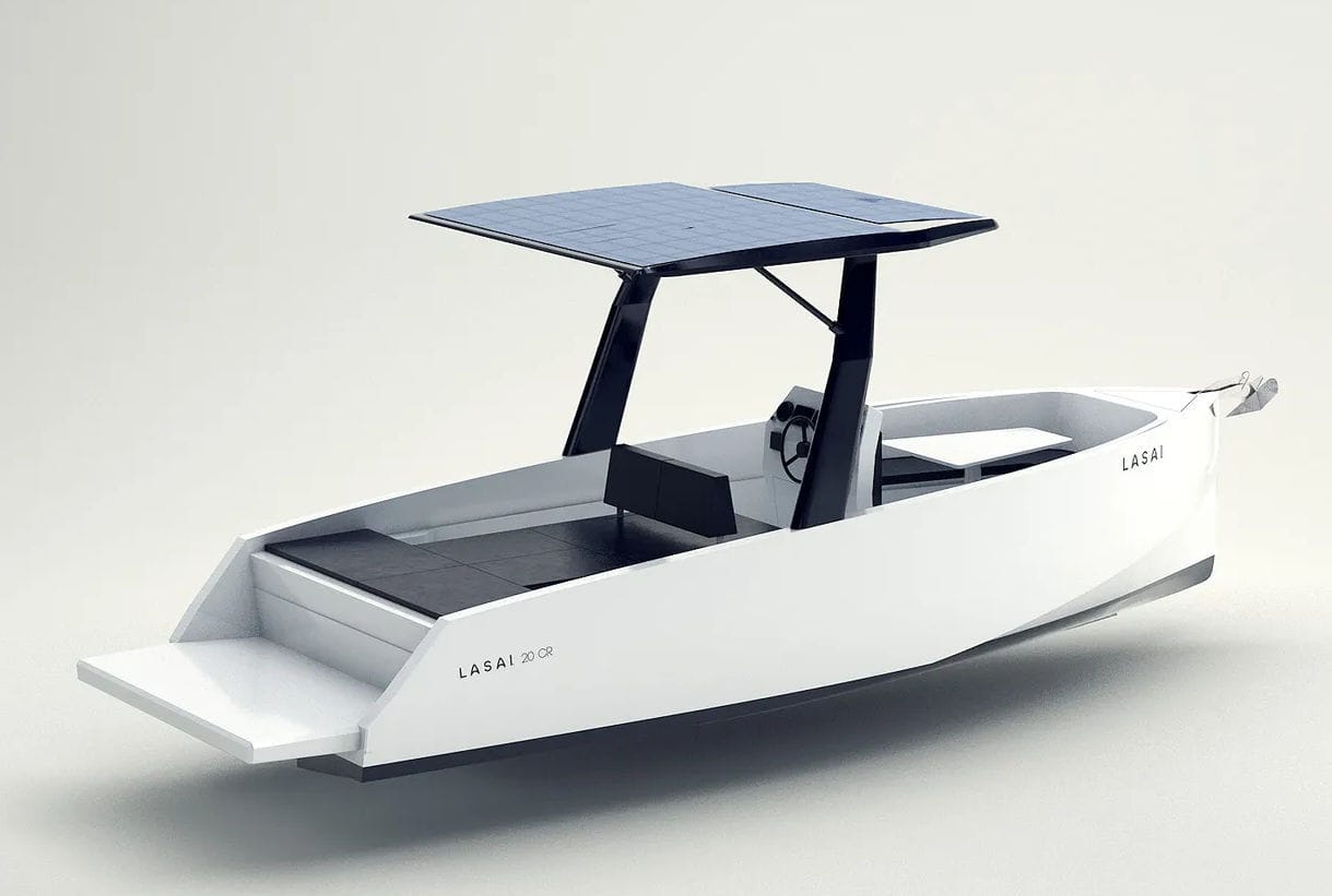 Solar powered center console boat - LASAI 20 CR - LASAI - inboard / 6 ...