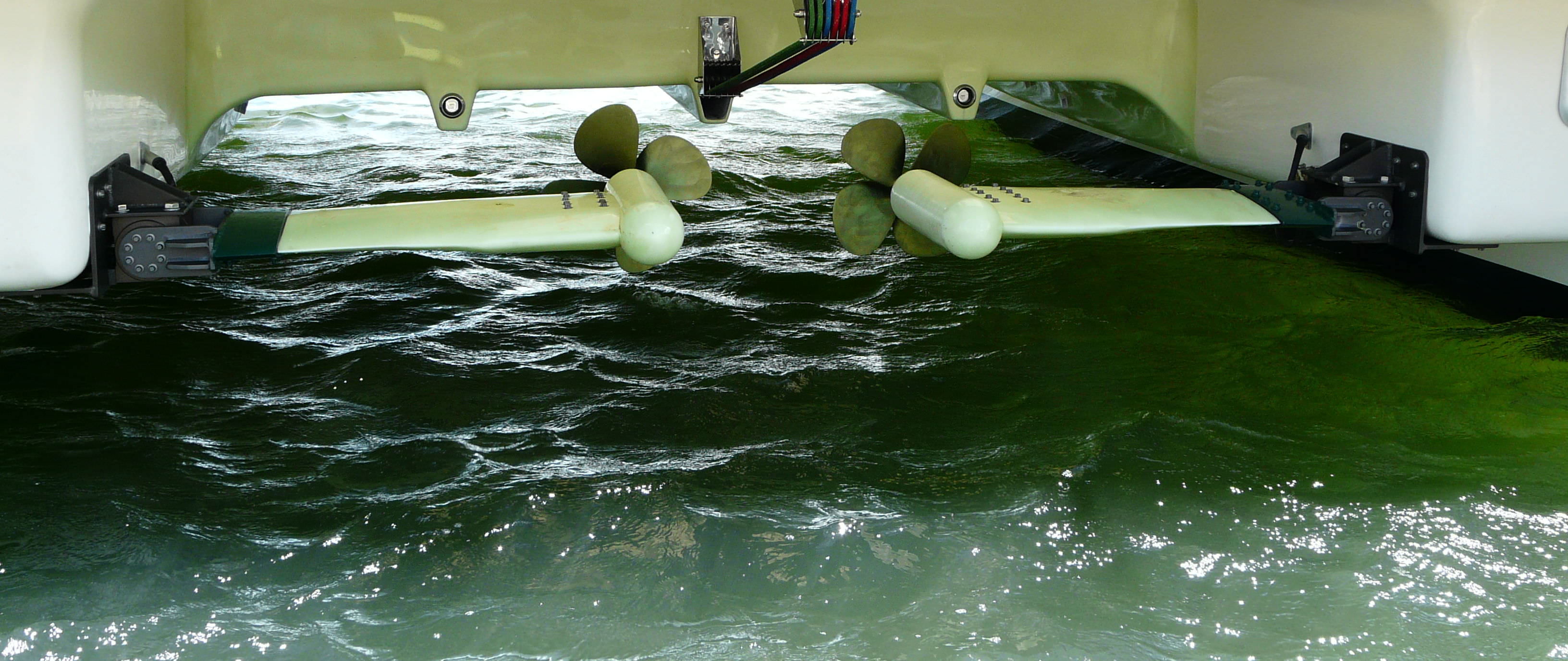 Boat propulsion system - African Cats - with hydrogenerator ...