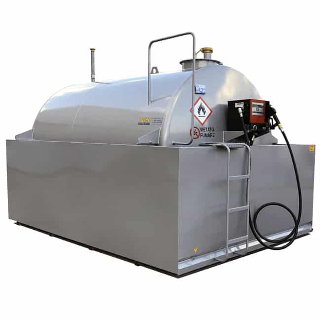 Fuel tank - CUBE56 - Demo Serbatoi - temporary storage / metal / with ...