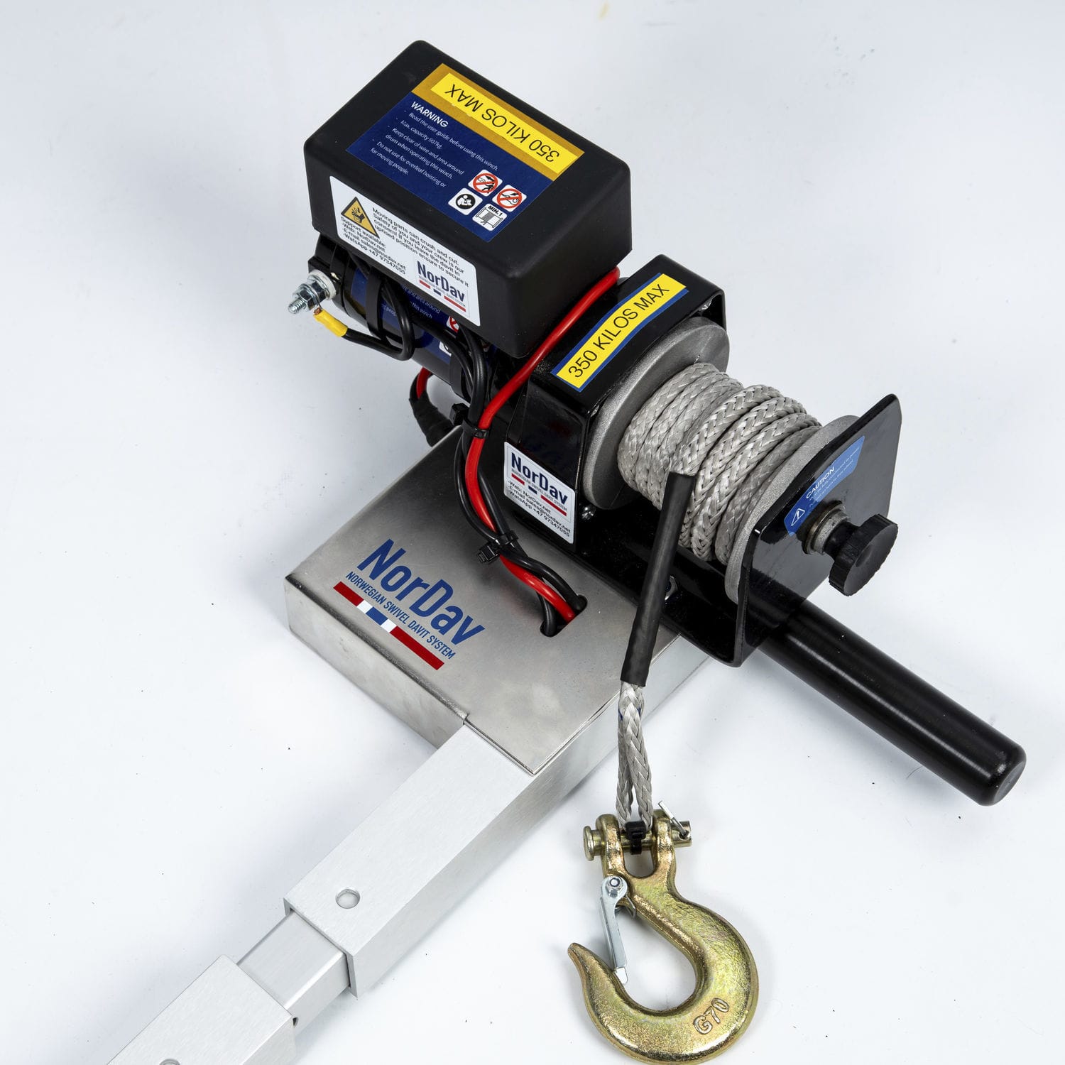 Boat winch - 907 - NORDAV - NORWEGIAN SWIVEL DAVIT SYSTEM - for yacht ...