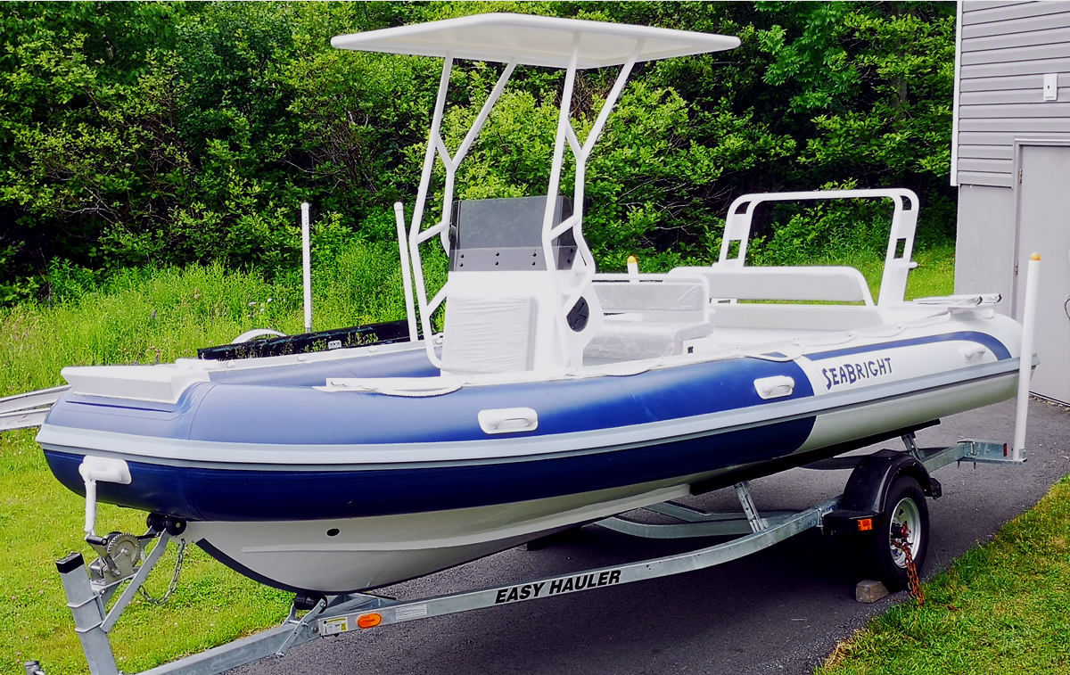 Outboard inflatable boat - 580R2H - Seabright - rigid / open / center ...