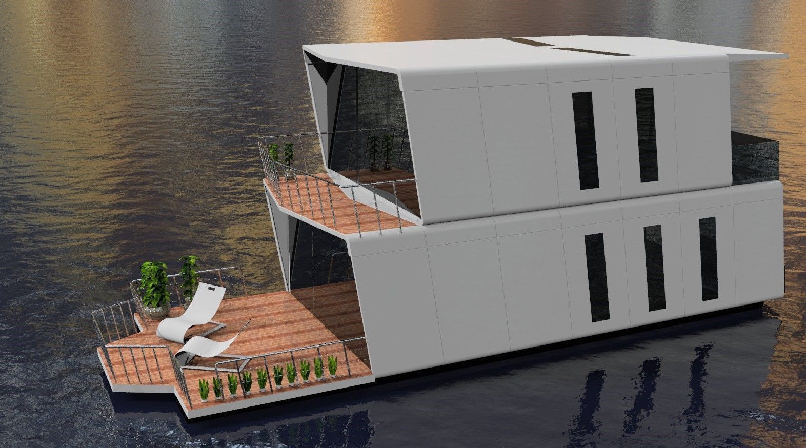 Catamaran houseboat - Brythonic Yachts - inboard / 4-cabin