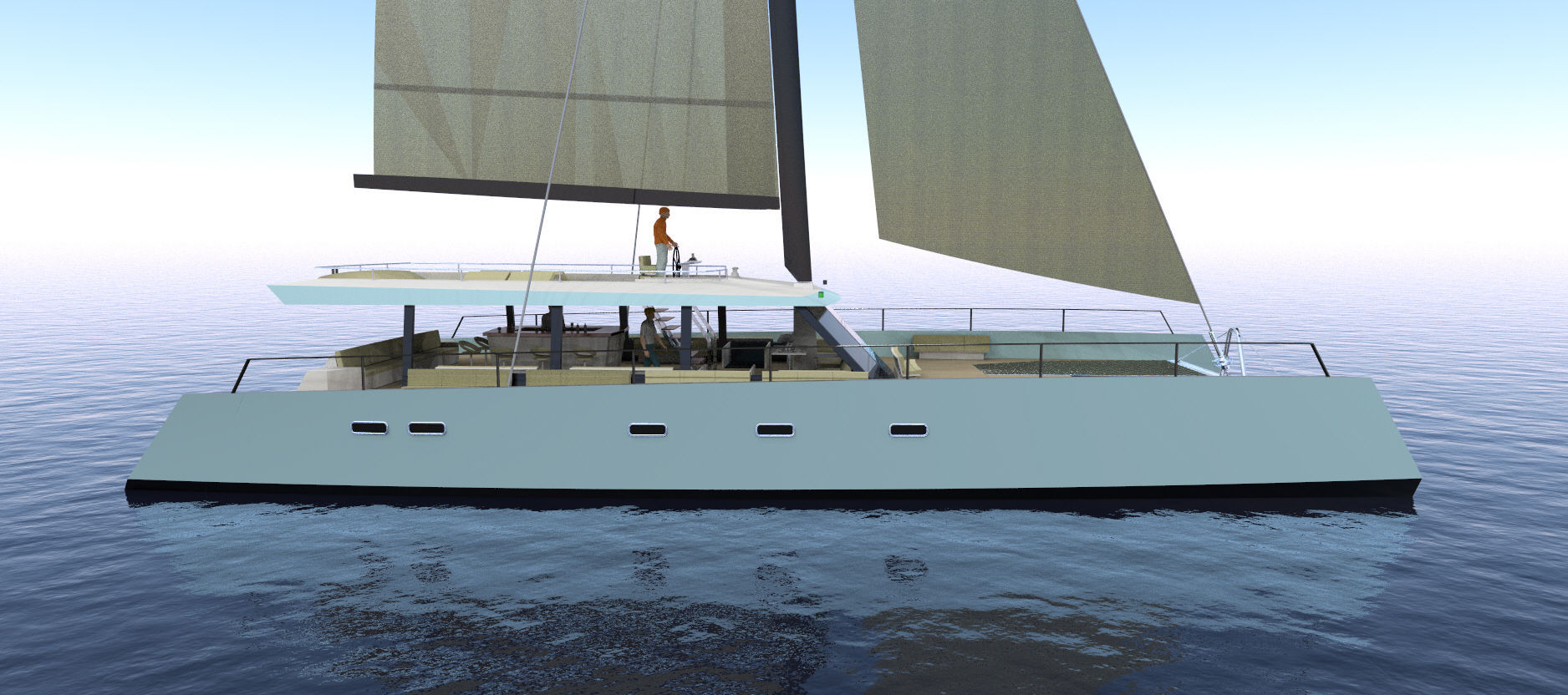 Catamaran - NAVIS DAY CHARTER 80 - NAVIS LR - modular / fiberglass ...