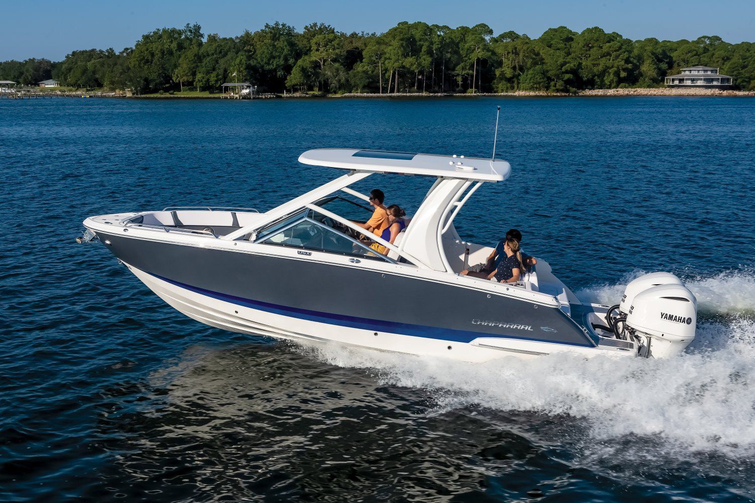 Outboard runabout - 280 OSX - Chaparral - twin-engine / dual-console ...