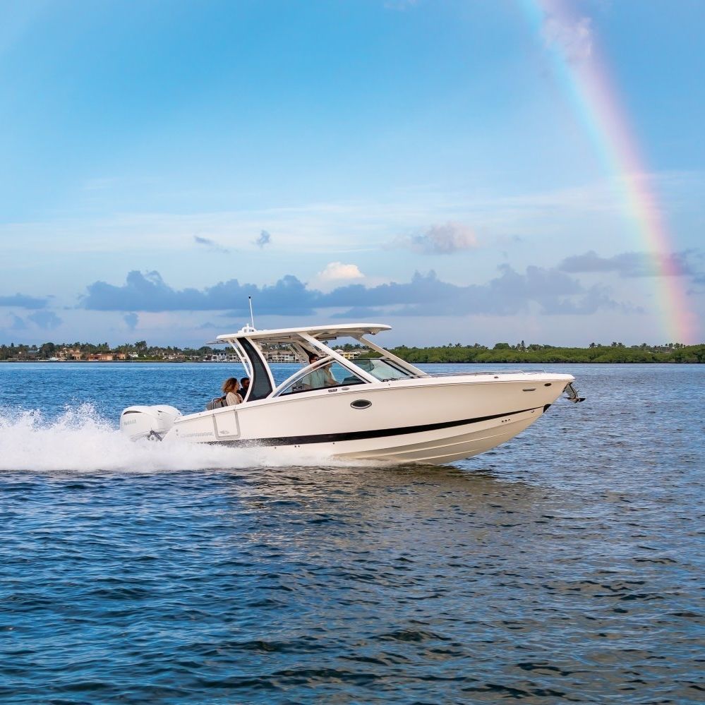Outboard runabout - 310 OSX - Chaparral - twin-engine / open / dual-console