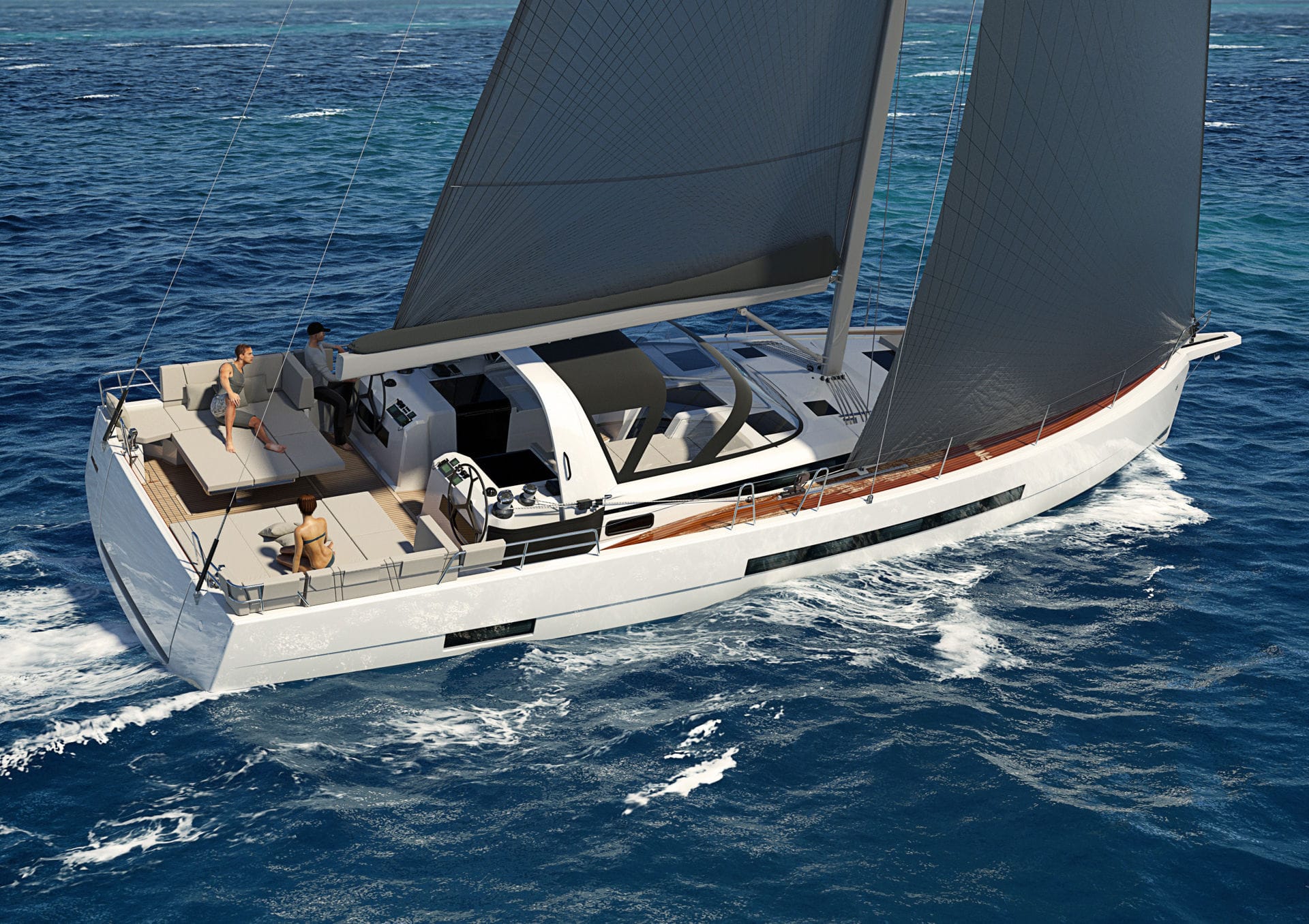 Cruising sailing yacht - 55 - Jeanneau - Sailboats - 3-cabin / with ...