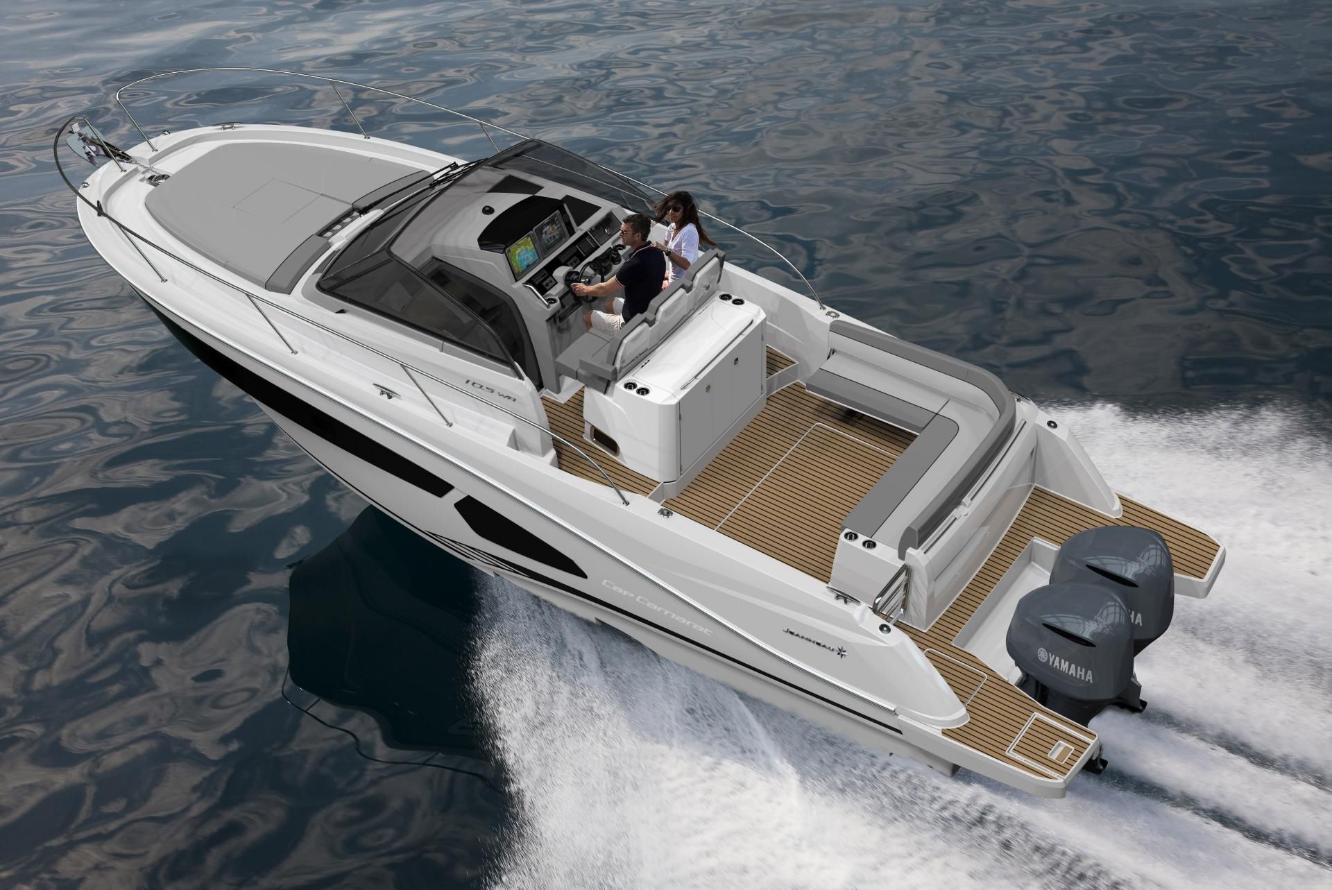 Outboard express cruiser - CAP CAMARAT 10.5 WA - Jeanneau - Motorboats ...