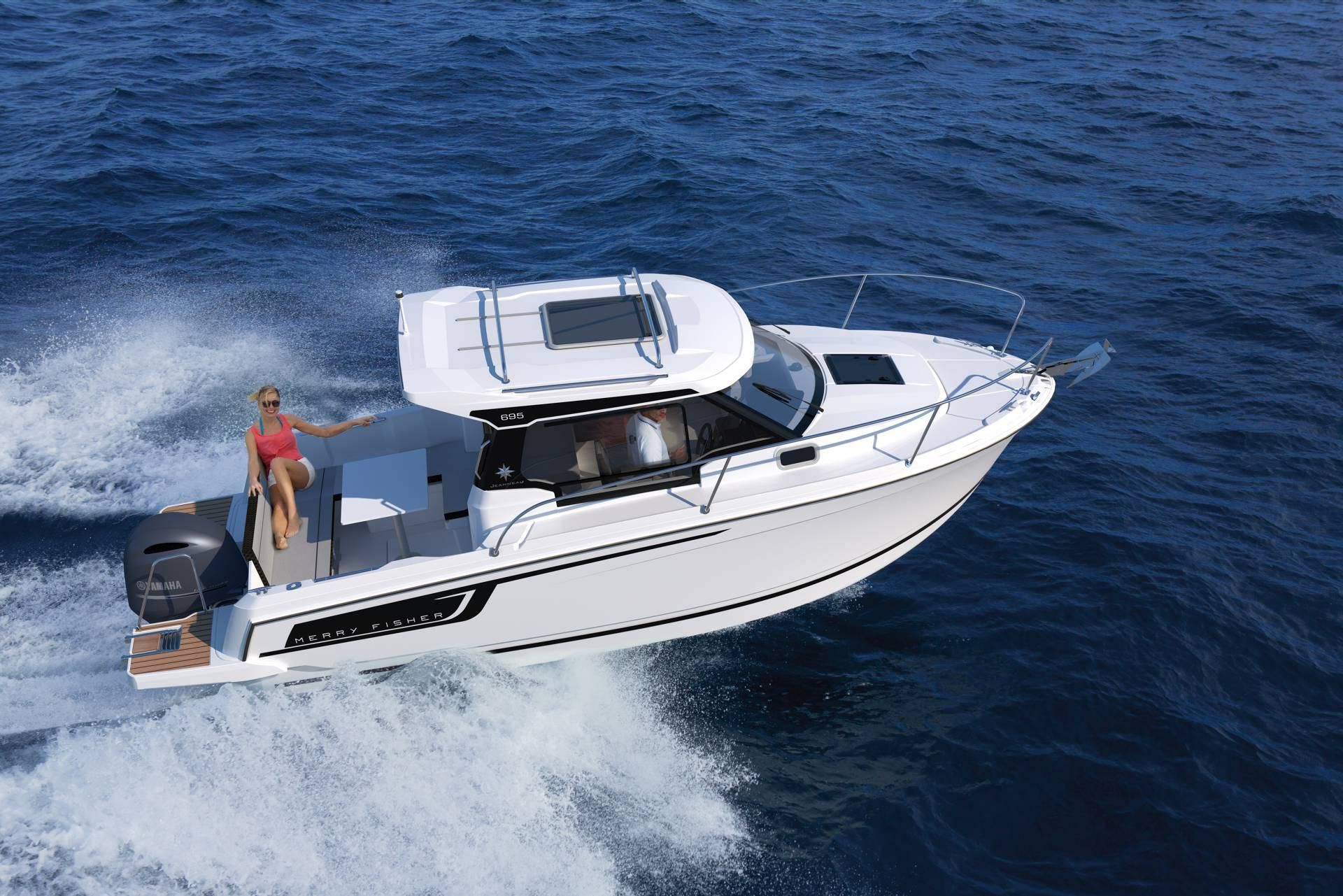 Outboard day fishing boat - MERRY 695 SERIE2 - Jeanneau - Motorboats ...