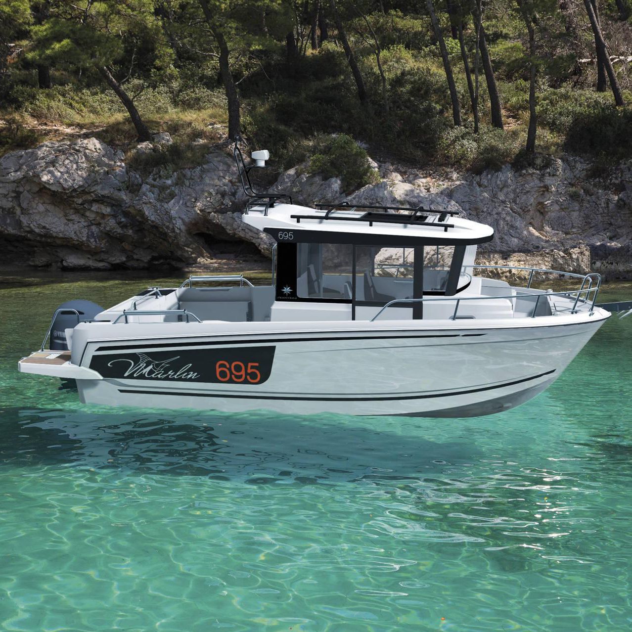 Outboard day fishing boat - MERRY 695 MARLIN SÉRIE2 - Jeanneau ...