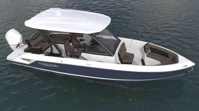 Outboard runabout - ELITE 27 OB - Monterey Boats - dual-console ...