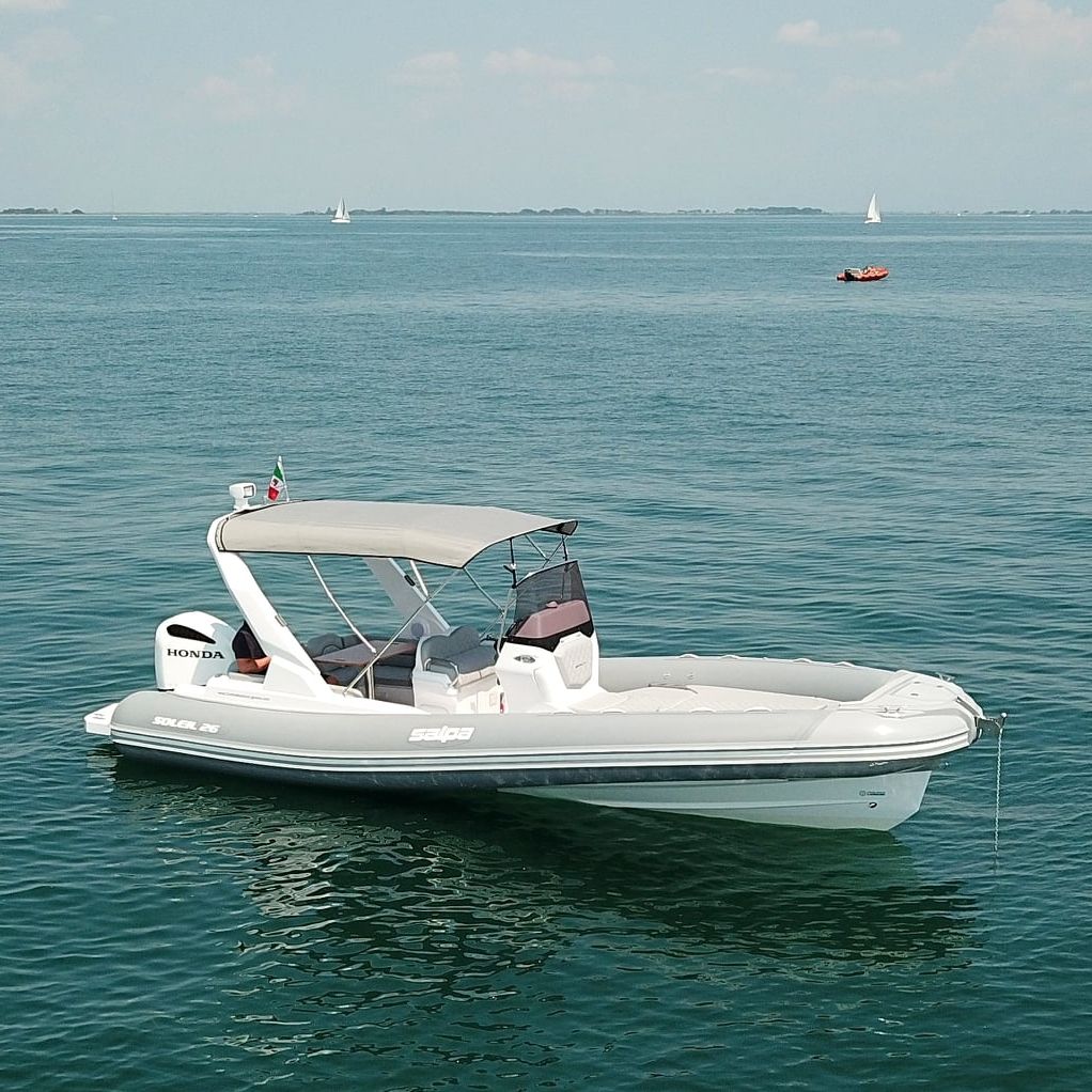 Outboard inflatable boat - Soleil 26 - Nautica Salpa - rigid / center ...