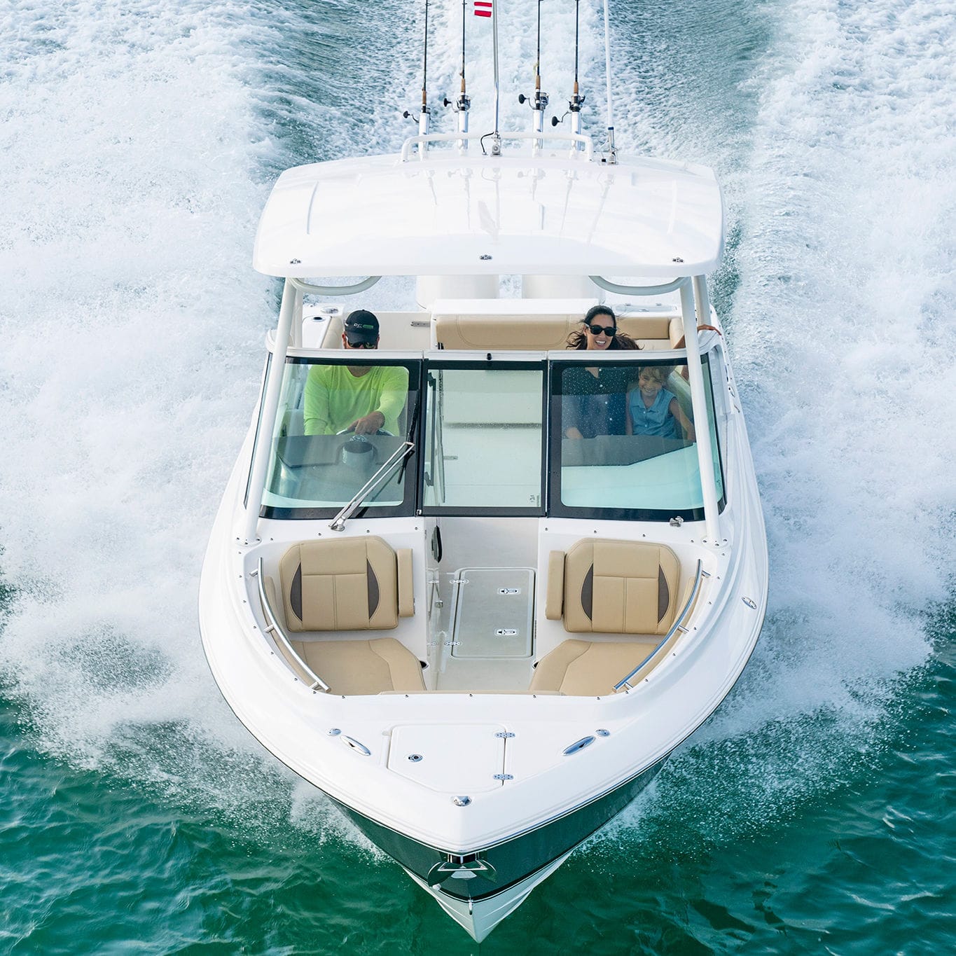 Outboard runabout - DC 266 - Pursuit Boats - twin-engine / dual-console ...