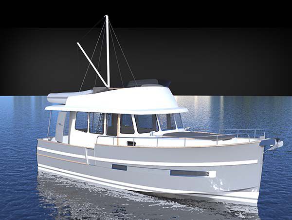 Inboard trawler - 34 - Rhea Marine - semi-displacement hull / flybridge ...