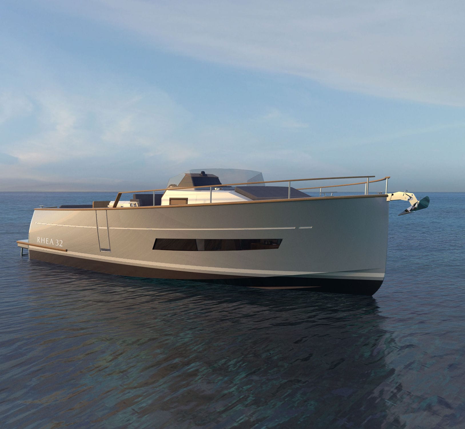 Outboard express cruiser - 32 - Rhea Marine - twin-engine / open / with ...