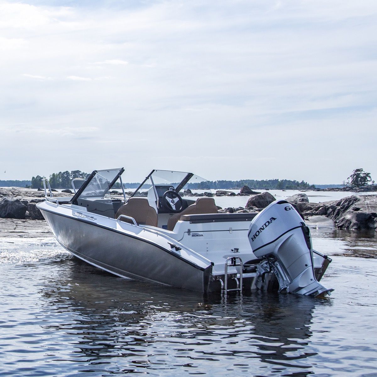 Outboard runabout - FOX BR - Silver - dual-console / bowrider / sport ...
