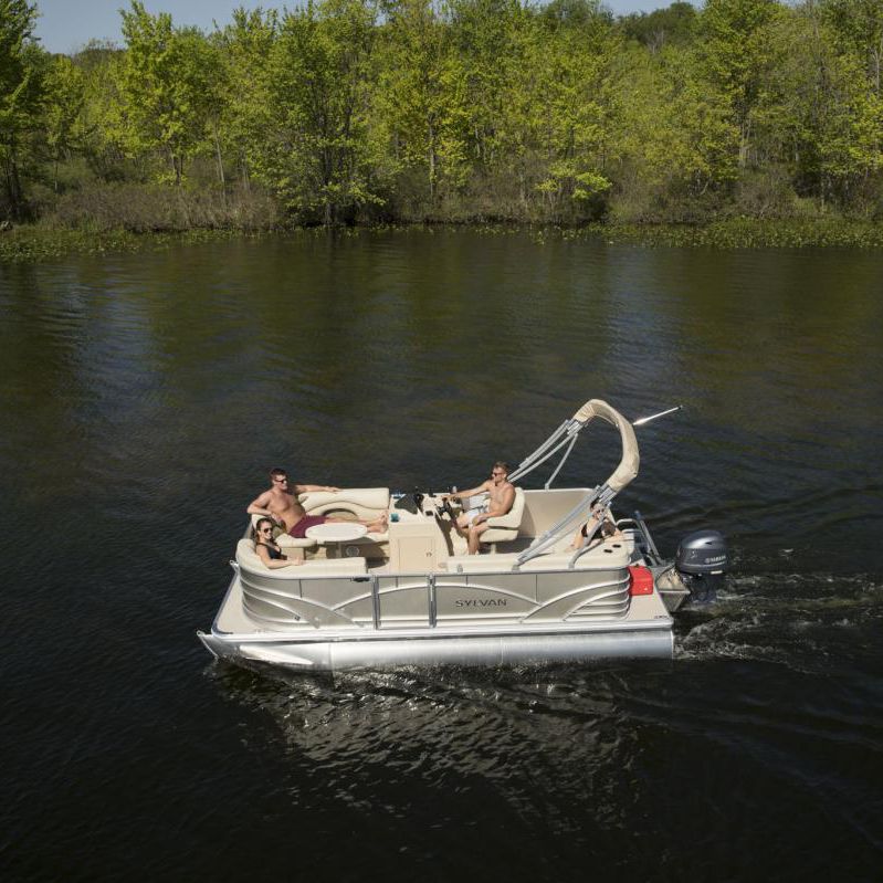 Outboard pontoon boat - 8522 LZ Port - Sylvan Pontoons - 12-person max.