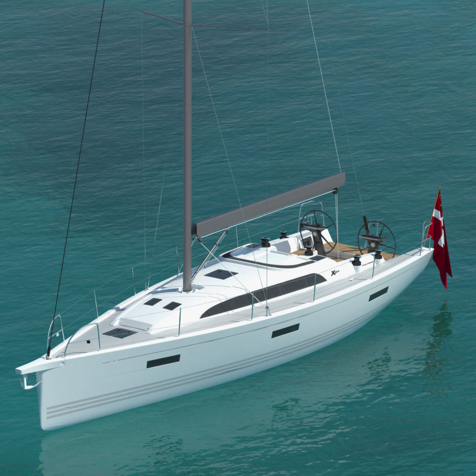 Cruising-racing sailboat - Xp 38 - X-Yachts - open transom / with 2 or ...