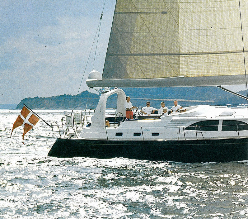 Cruising sailing yacht - X-73 - X-Yachts - deck saloon / 3-cabin / with ...