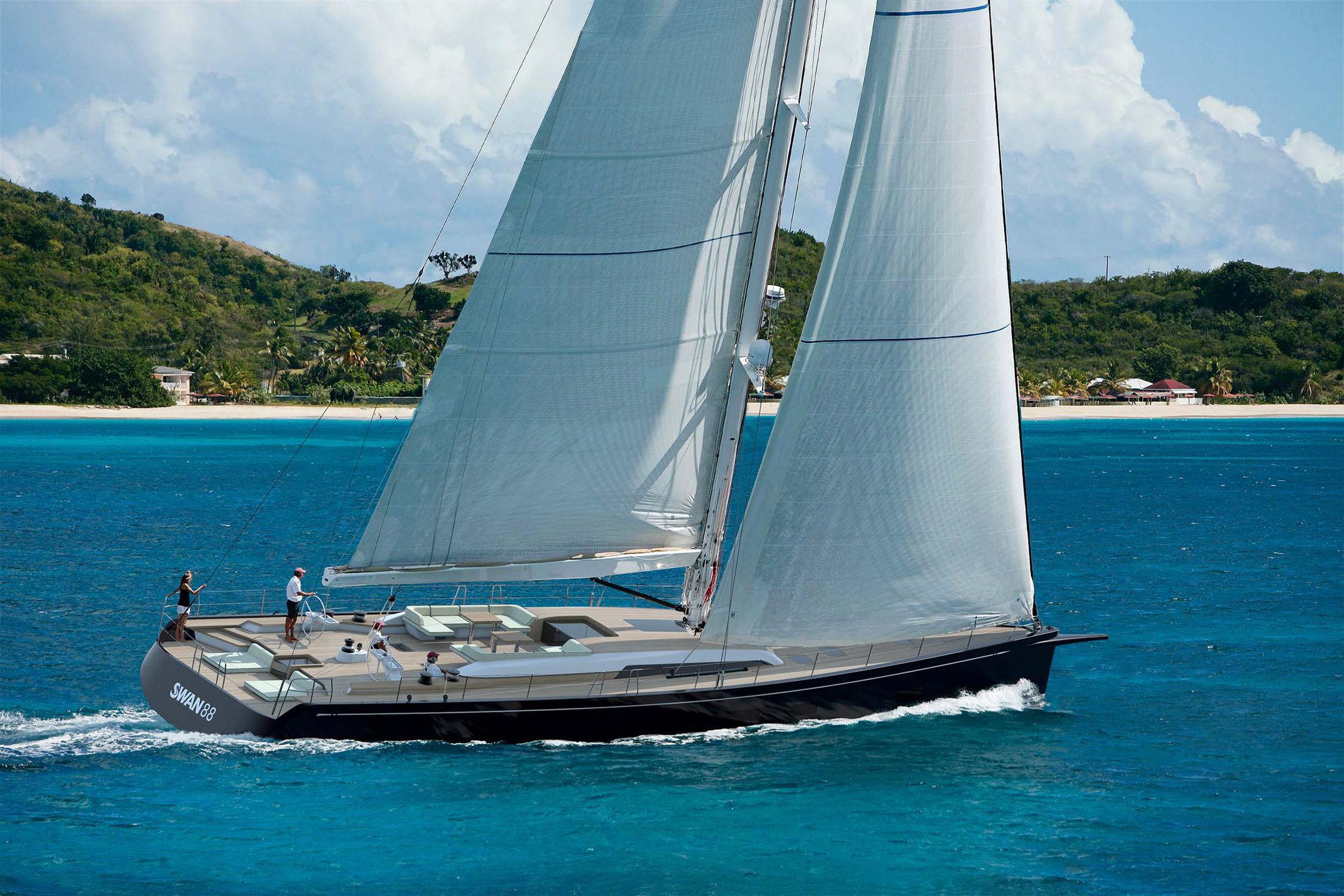 Cruising sailing super-yacht - 128 - Nautor Swan - 5-cabin / with open ...