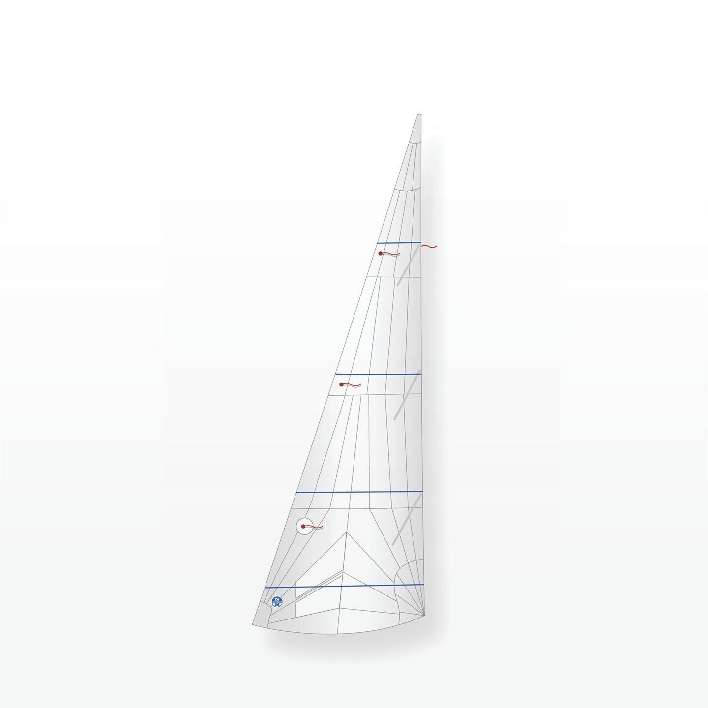 Jib - J-6 - North Sails Sailmaking - for sailing dinghies / polyester / J70