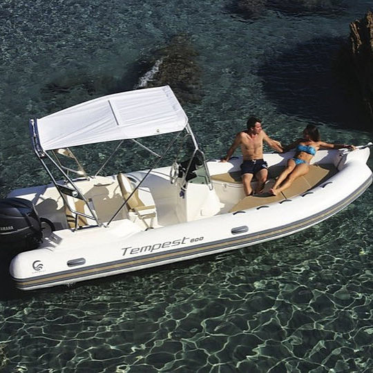 Outboard inflatable boat - TEMPEST 600 - Capelli - rigid / center ...