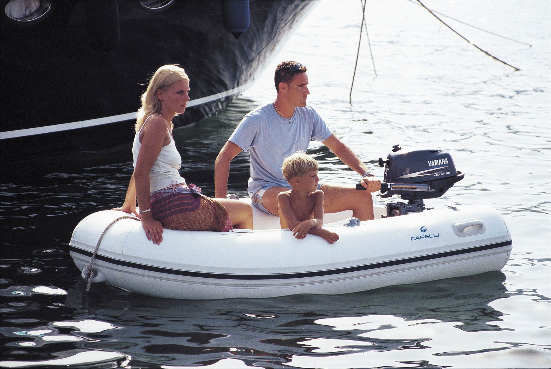 Outboard inflatable boat - TEMPEST 360 - Capelli - rigid / open ...