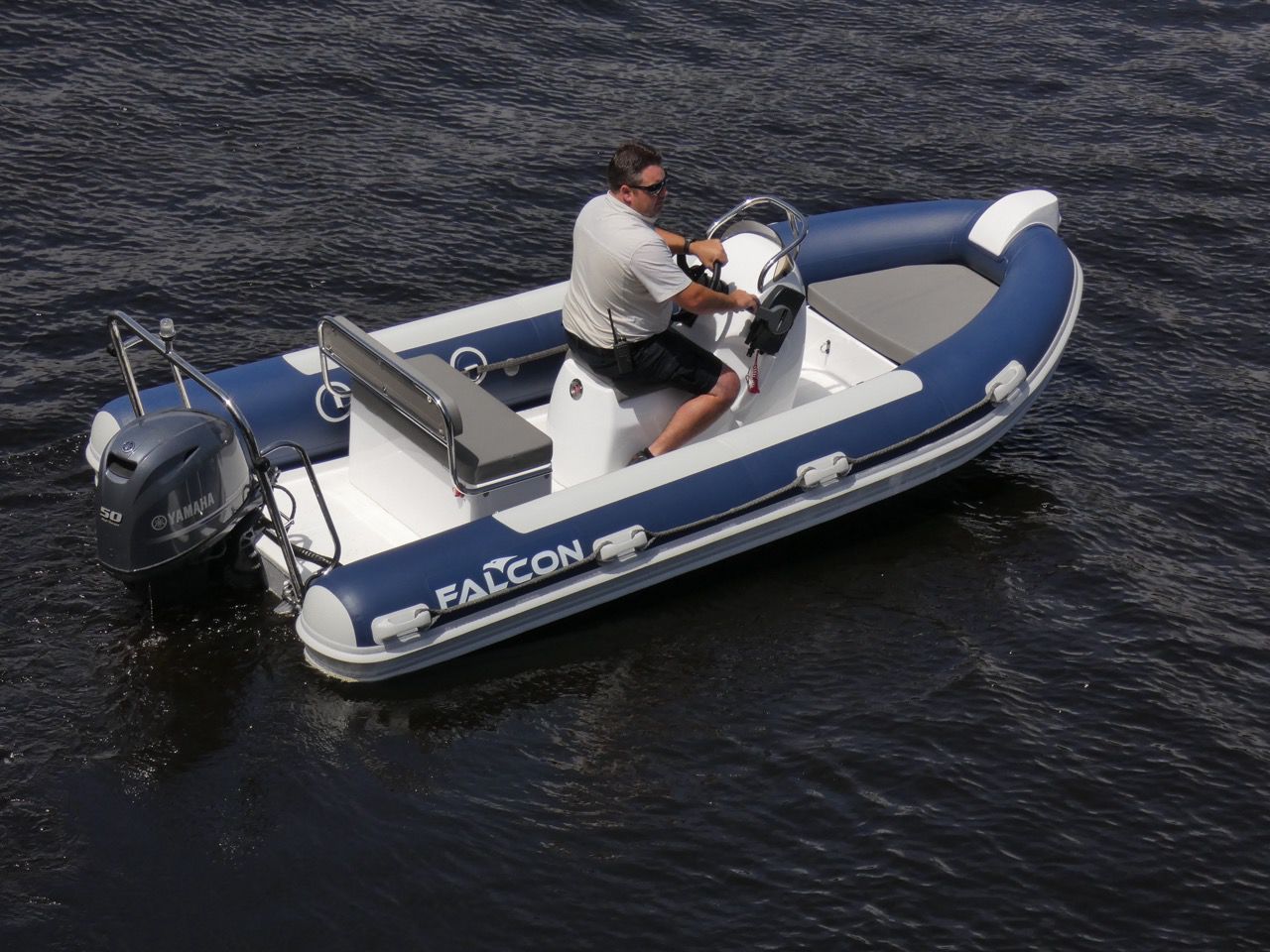 Outboard inflatable boat - 450 - Falcon Inflatables - twin-engine ...