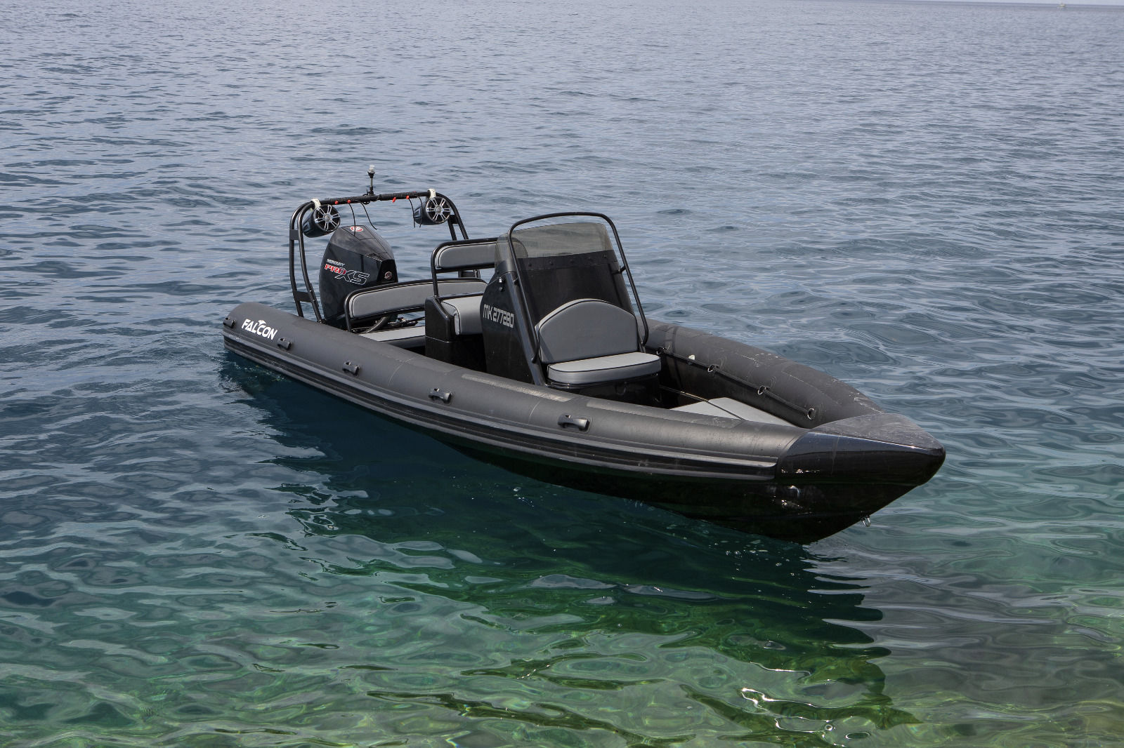 Outboard inflatable boat - 700 MK2 - Falcon Inflatables - twin-engine ...