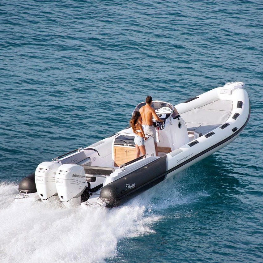 Outboard inflatable boat - CAYMAN 31 - Ranieri - twin-engine / rigid ...