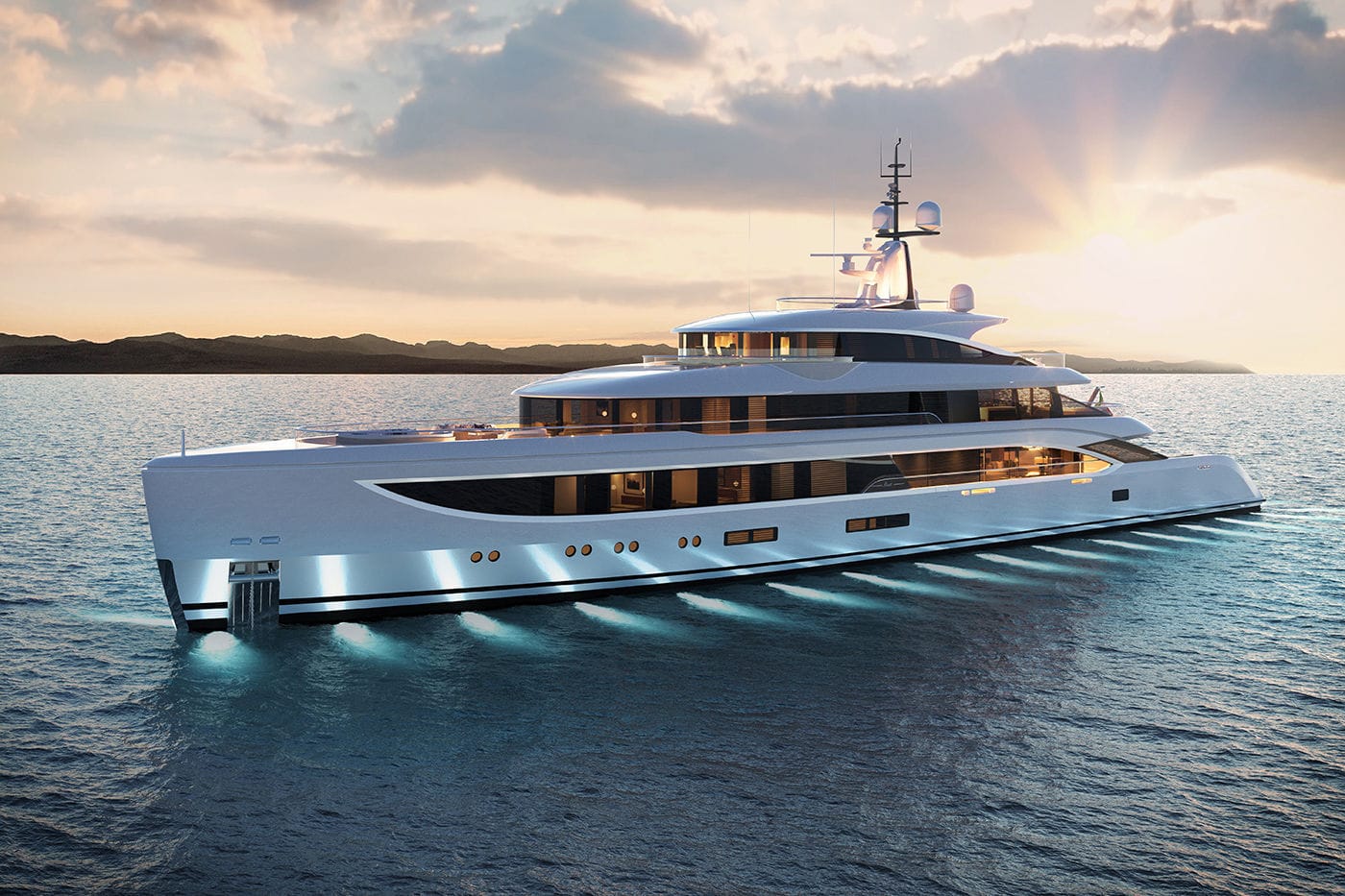 Cruising mega-yacht - B.NOW 67M - Benetti - traditional / raised ...