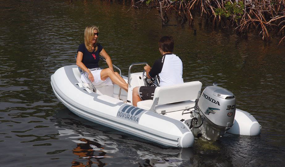 Outboard inflatable boat - Deluxe Series 335 - Novurania - rigid / open ...