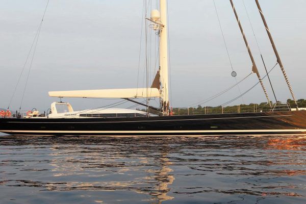 Cruising sailing super-yacht - DAHLAK - Perini Navi - open transom ...
