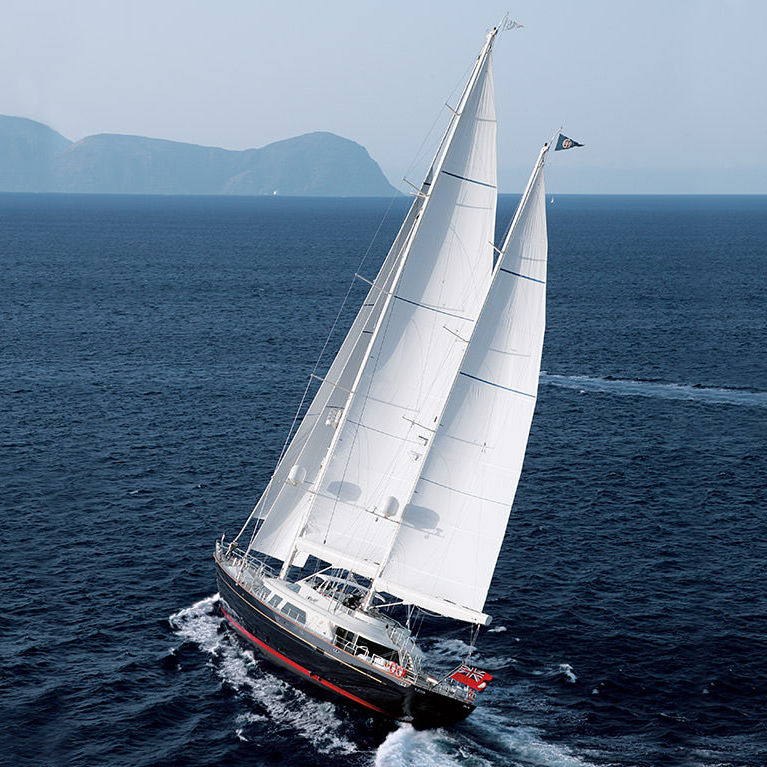 Cruising sailing super-yacht - TAMSEN - Perini Navi - wheelhouse ...