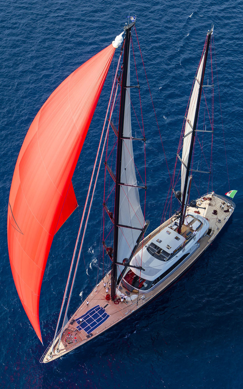 Cruising sailing super-yacht - SEAHAWK - Perini Navi - 5-cabin / with ...