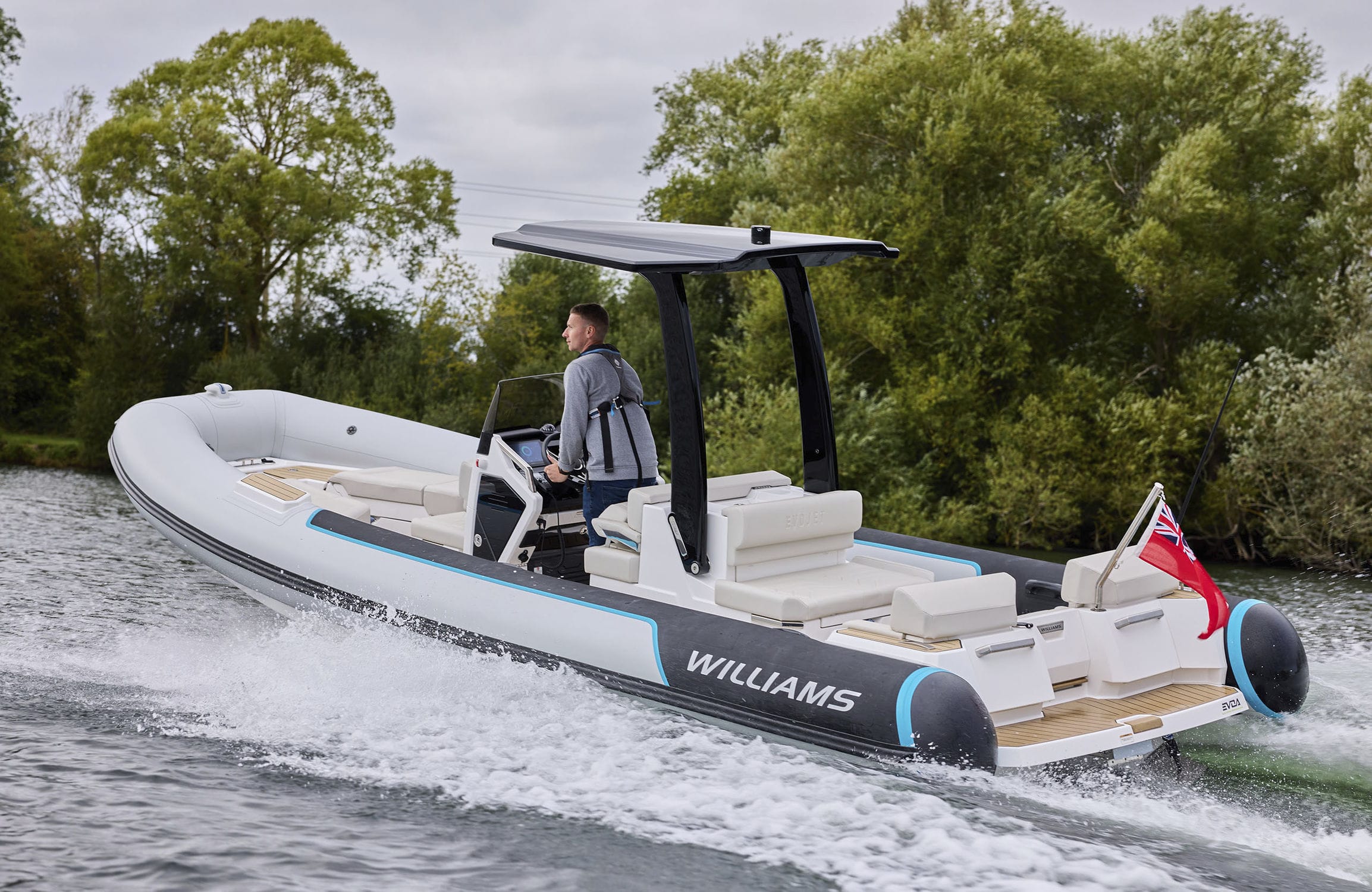 Inboard inflatable boat - EvoJet 70e - Williams Jet Tenders - electric ...
