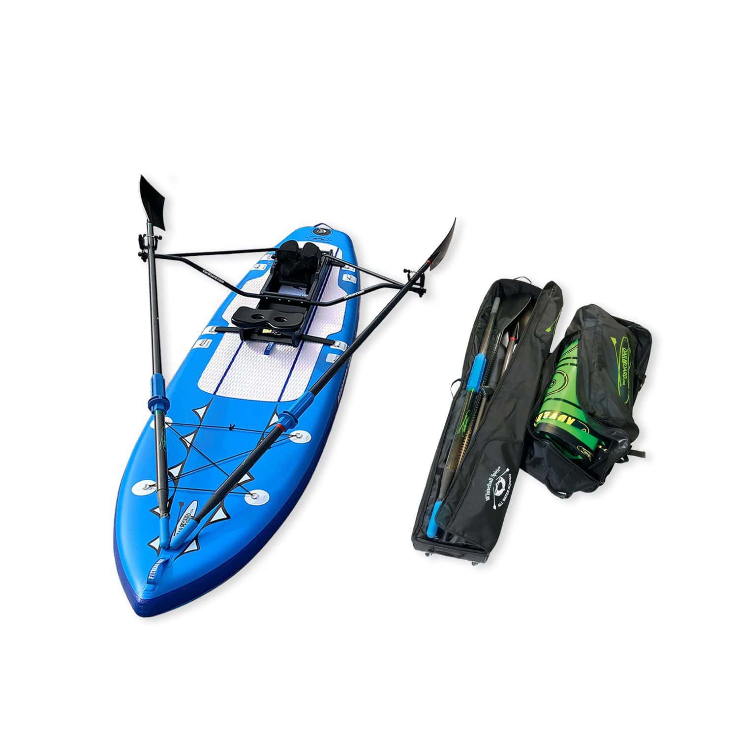 Inflatable SUP - Fitness Row 12′ Combo Package (Blue) - Whitehall ...