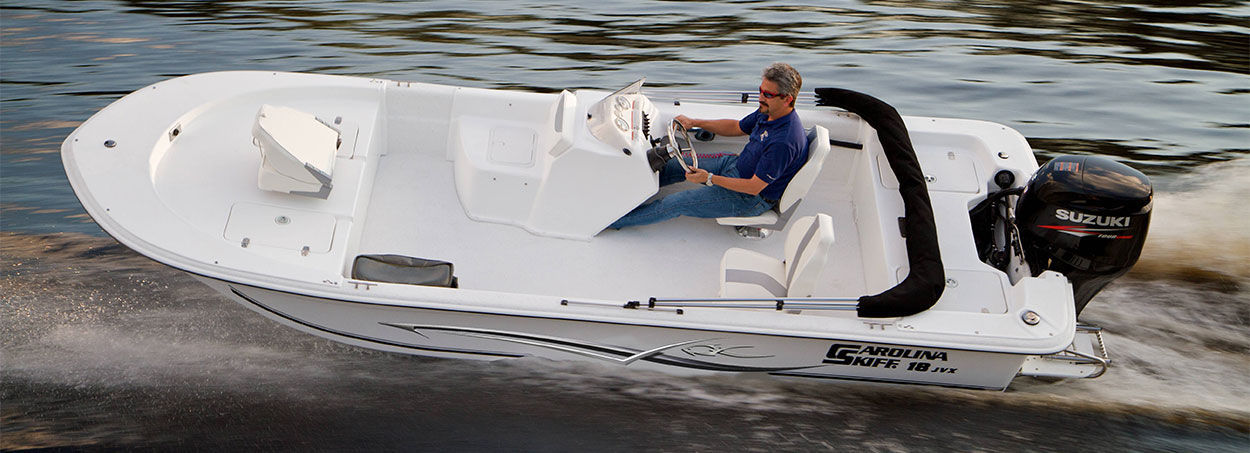 Outboard bay boat - 18 JVX SC - Carolina Skiff - side console / sport ...