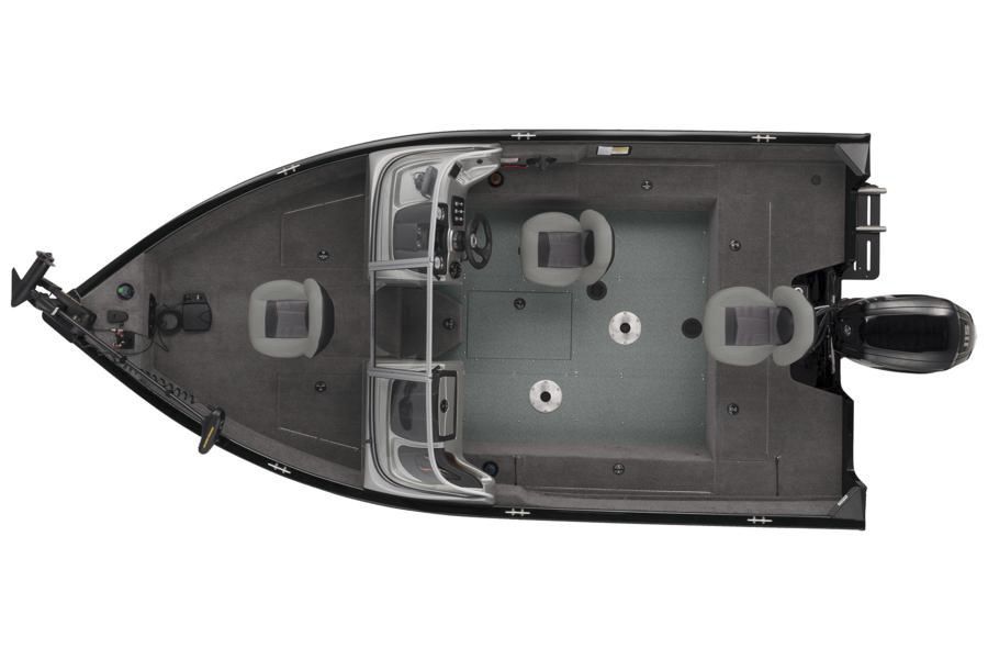 Outboard bay boat - Pro Guide™ V-165 WT - Tracker - dual-console ...