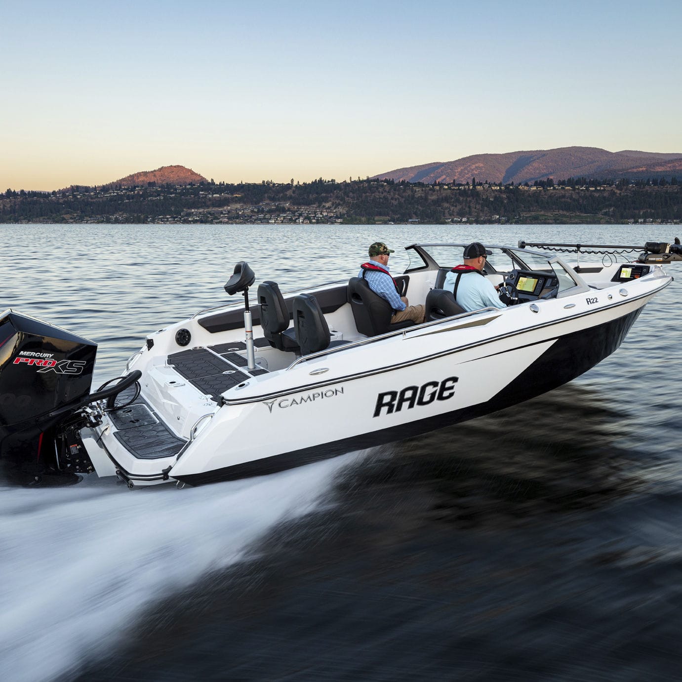 Outboard runabout - RAGE R22 - Campion - dual-console / bowrider / open