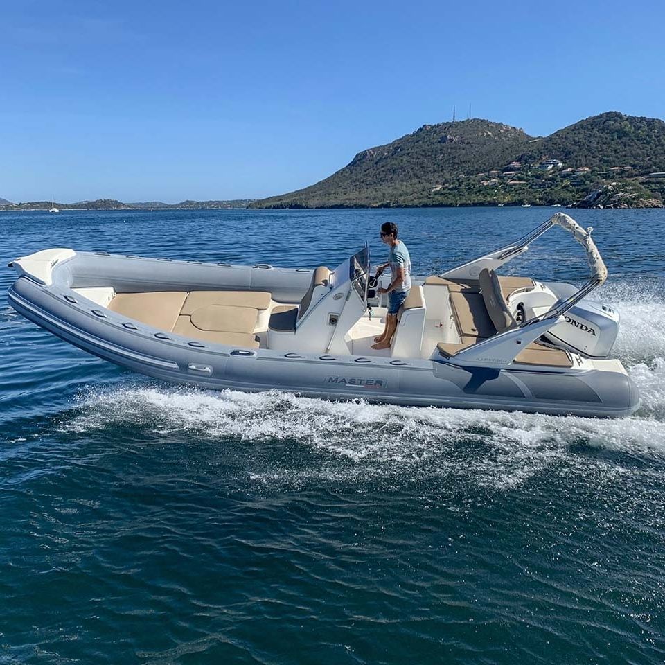 Outboard inflatable boat - 730 - Master - rigid / center console / open